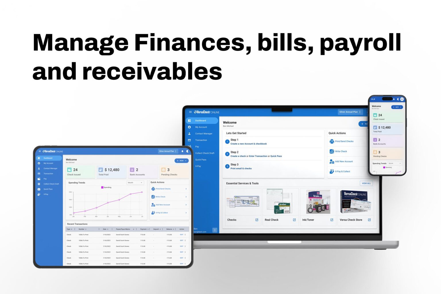 Versacheck Online Plans - Versacheck Online